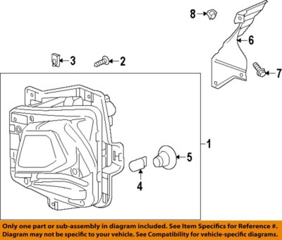 GM OEM 19-23 Blazer Front Lamps Headlamps-Lamp Bracket 84126208 | eBay