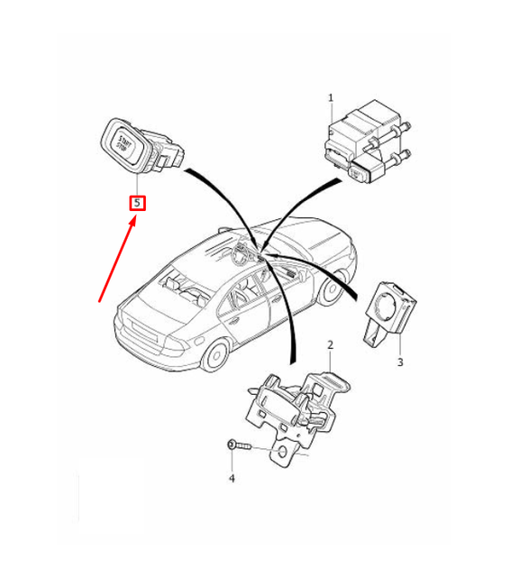 OEM Volvo Xc70 P24 Ignition Start/stop Button 31456644 Genuine for sale ...
