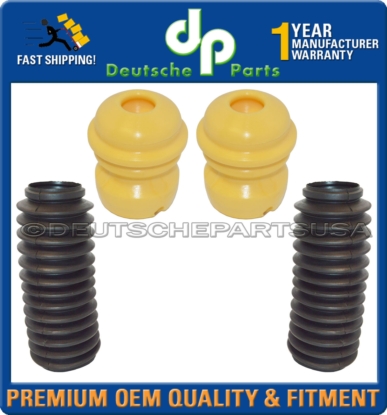 Porsche 911 996 Rear Suspension Strut Shock Mount Bump stop + Dust Boot ...