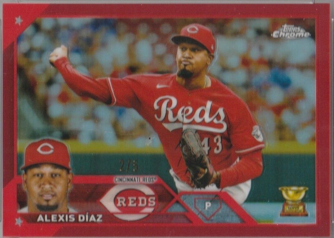 2023 Topps Chrome - Alexis Diaz #179 Red Refractor /5 for sale online ...