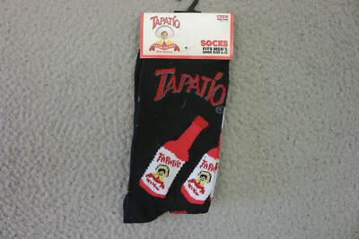 Tapatio Hot Sauce Mens Socks 6-12 Black | eBay