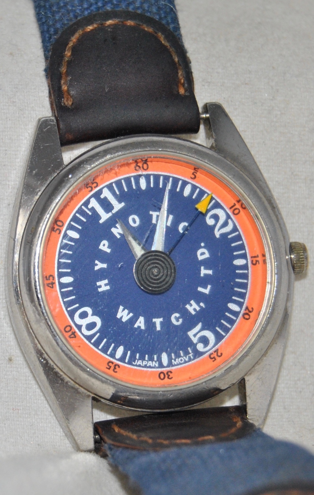 Hypnotic Watch Ltd. Retro Design Watch Unique Dial Canvas Leather Band ...