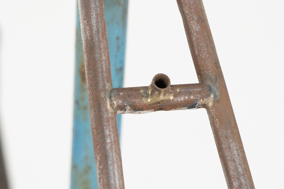 UNKNOWN ITALIAN STEEL FRAME VINTAGE ROAD RACING BIKE BICYCLE LUGS OLD ...