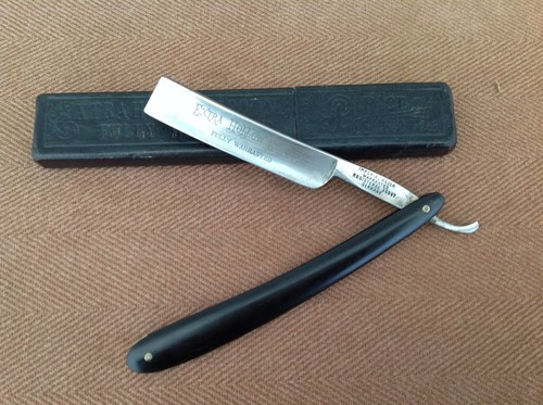 Imperial Extra Hollow Ground Germany Straight Razor in Box, Etched Face ...