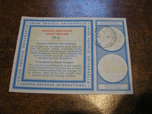 Great Britain UPU IRC International Reply Coupon 1972 | eBay