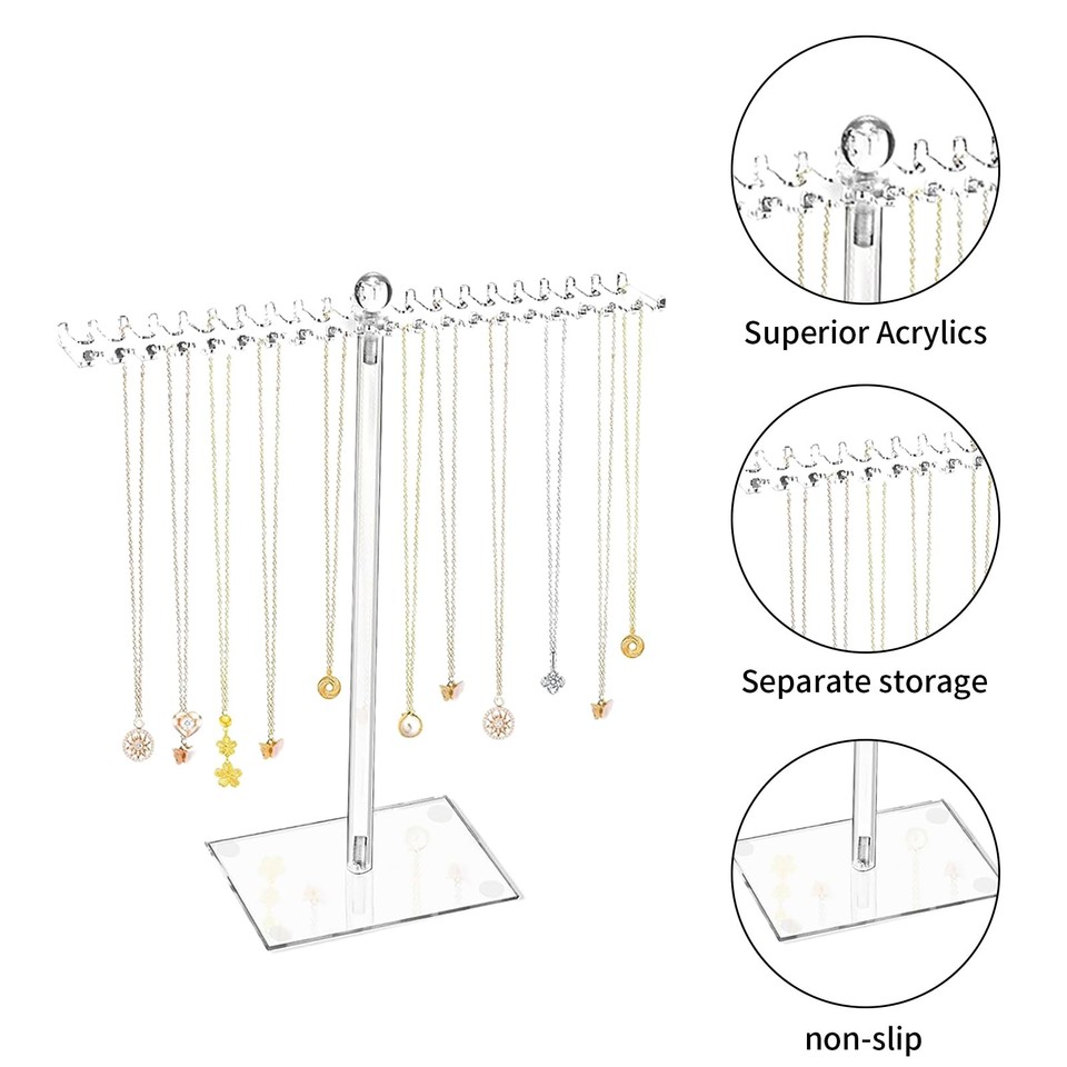 Porta Gioielli Trasparente, Porta Collane, Bracciali, Anelli, Orecchini ...