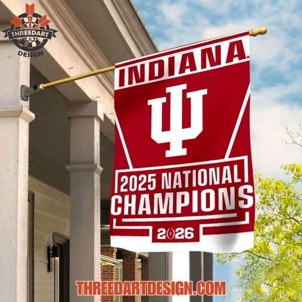 Indiana Hoosier Football 2025 National Champions Flag | eBay