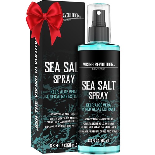 Viking Revolution Sea Salt Spray for Men - Hair Texturizing Spray with ...