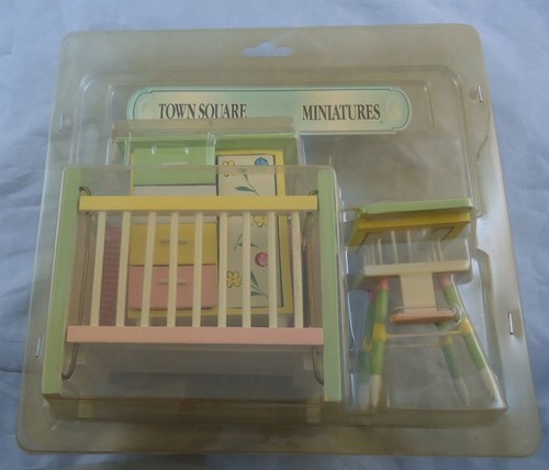 Town Square Miniatures 1:12 Baby's Room Dollhouse Furniture Set EMWF508 ...