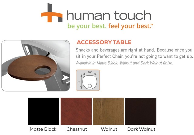 Human Touch Accessory Table With Cup Holder Maple for sale online | eBay