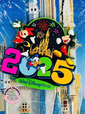 2025 Disney Parks Walt Disney World Dated Year Mickey Minnie Donald ...