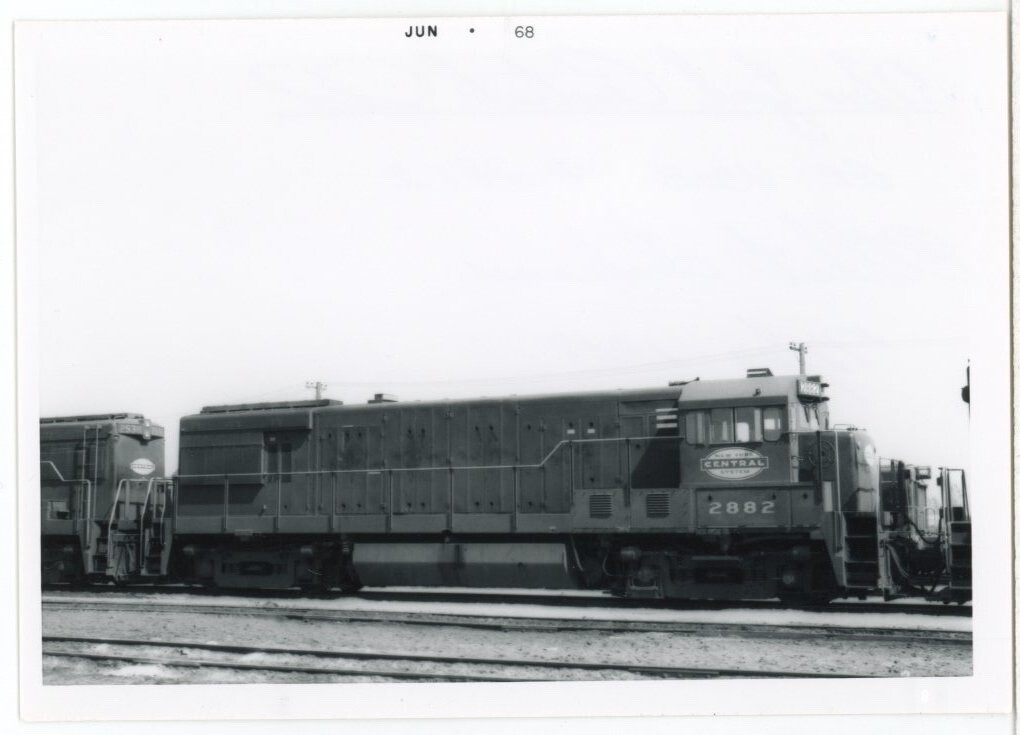 Train Photo - New York Central Railway #2882 U30B Locomotive 1968 ...