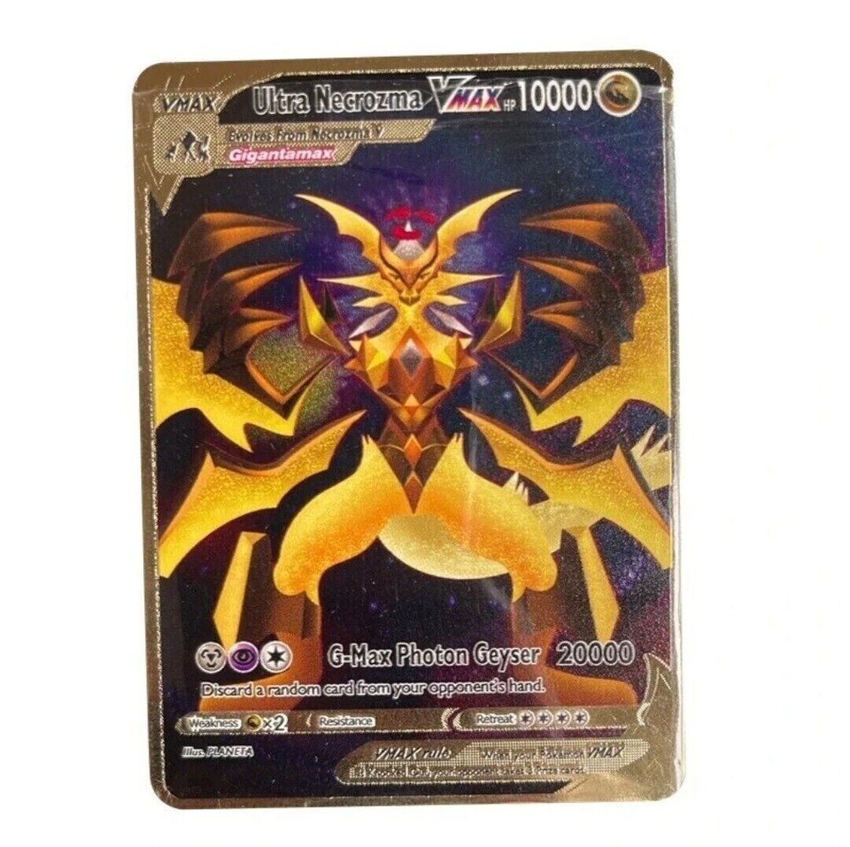 NEW Pokémon 10000point Metal Cards TCG Arceus VMAX Golden Pokemon Gifts ...