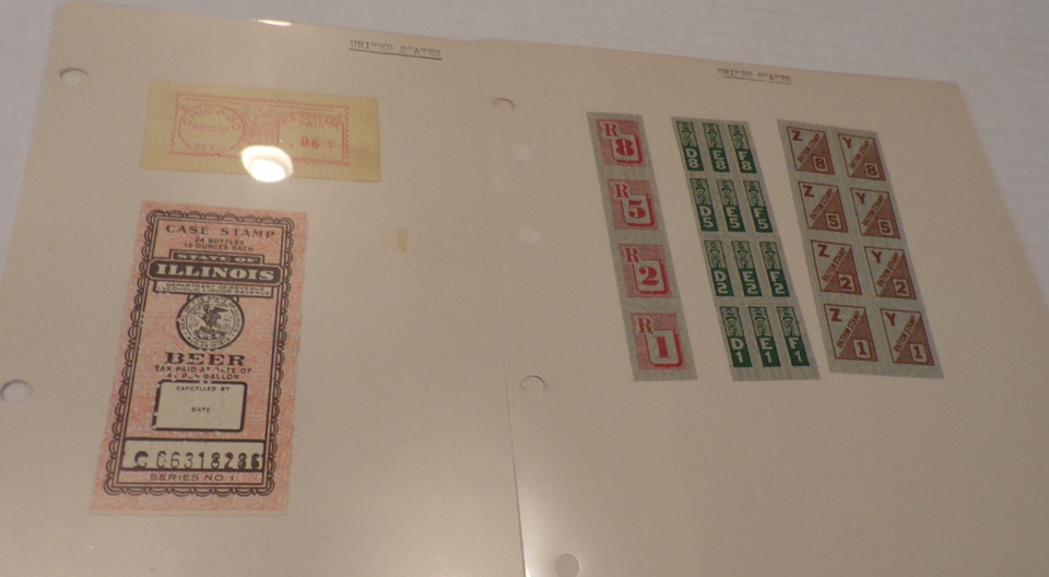 US Stamp Collection- BOB stamps on 9 vintage album pages (H206) | eBay