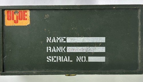 1960s GI Joe Wood Footlocker - Military Storage Box - GREAT lid Sticker ...