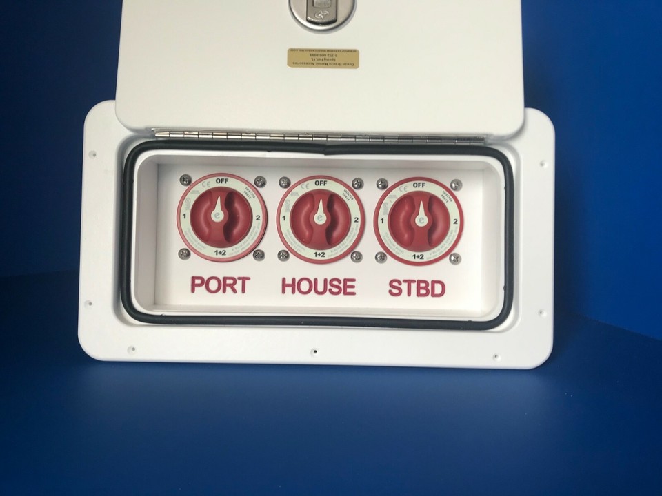 Triple Battery Switch Box Boat Marine RV Starboard St | eBay