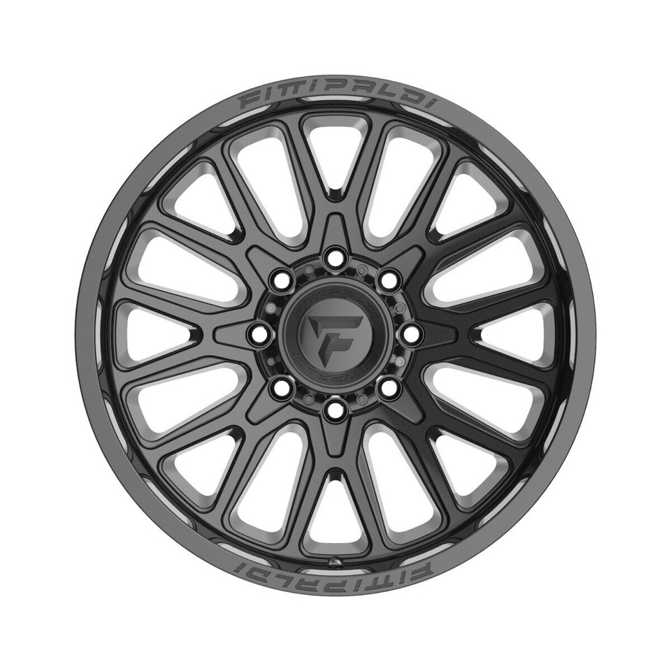 Set 4 22" Fittipaldi Wheels FA18B 22x12 Gloss Black 8x6.5 -44mm Lifted ...