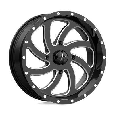 MSA Wheel M36 Switch ATV UTV SXS Wheel Rim 20X7 4X156 +0 Black Milled ...