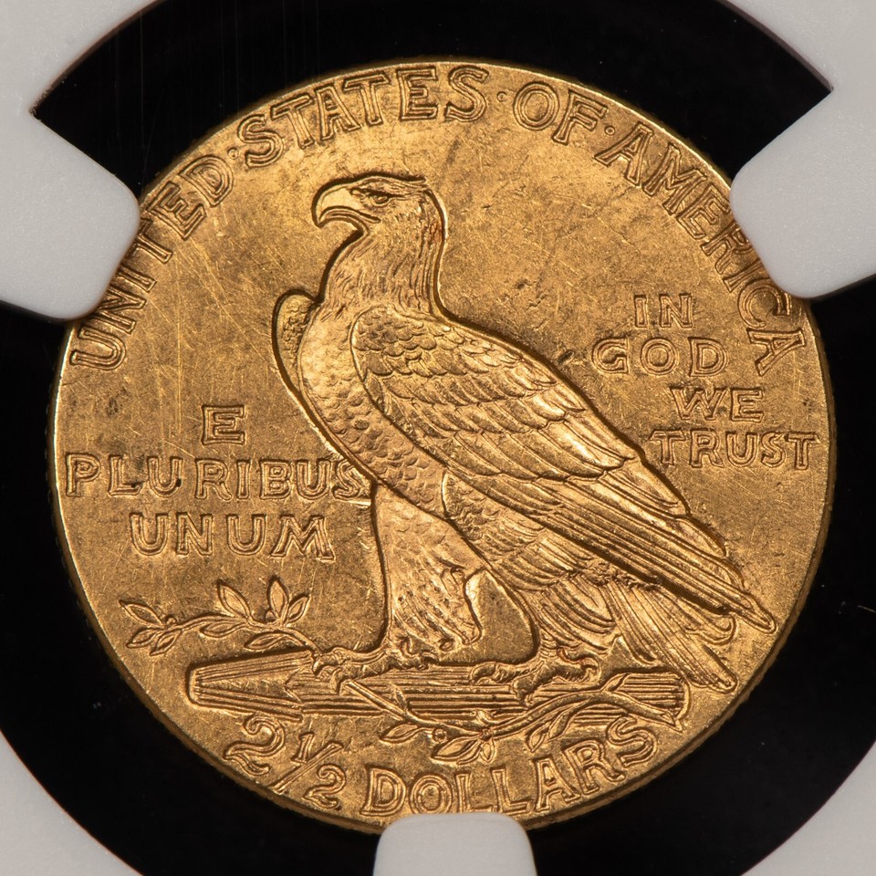 1927 G$2.50 Indian Head Gold Quarter Eagle - Frosty - NGC MS 62 - SKU ...