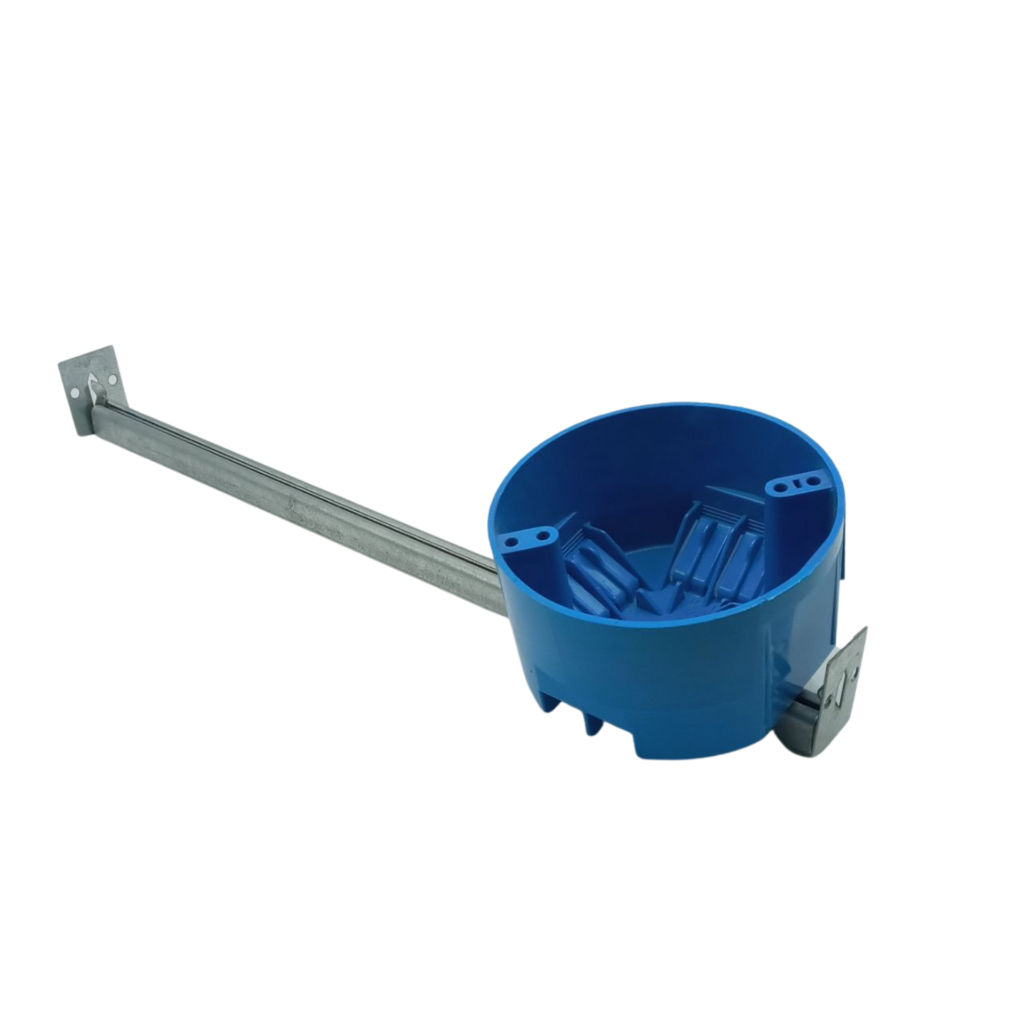 Lot of (2) Carlon B620K 4" Round Ceiling Fan Box W/ Bar Hanger 2-1/4 ...