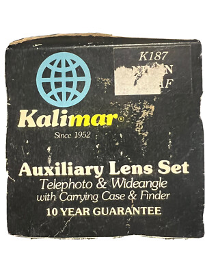 Kalimar Auxiliary Lens Set Telephoto & Wide Angle Lenses K180N Canon ...