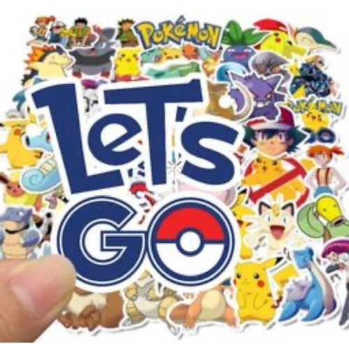 Pokemon Stickers Pikachu GO Skateboard Vinyl Laptop Luggage Decal Pack ...