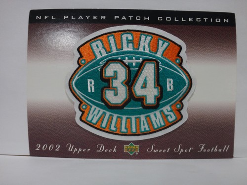 2002 UPPER DECK SWEET SPOT RICKY WLLIAMS PATCH COLLECTION | eBay