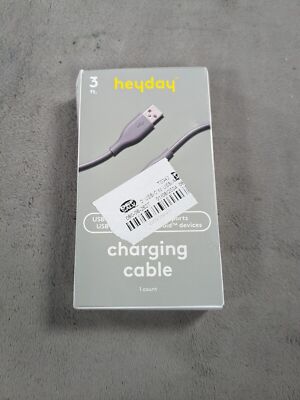 Heyday Charging Cable 3ft USB C To USB A Gray Android Or Apple ...