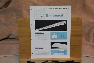 Smithcraft Corp Chelsea MA Fluorescent Lighting Brochure 4pp circa 1964 ...
