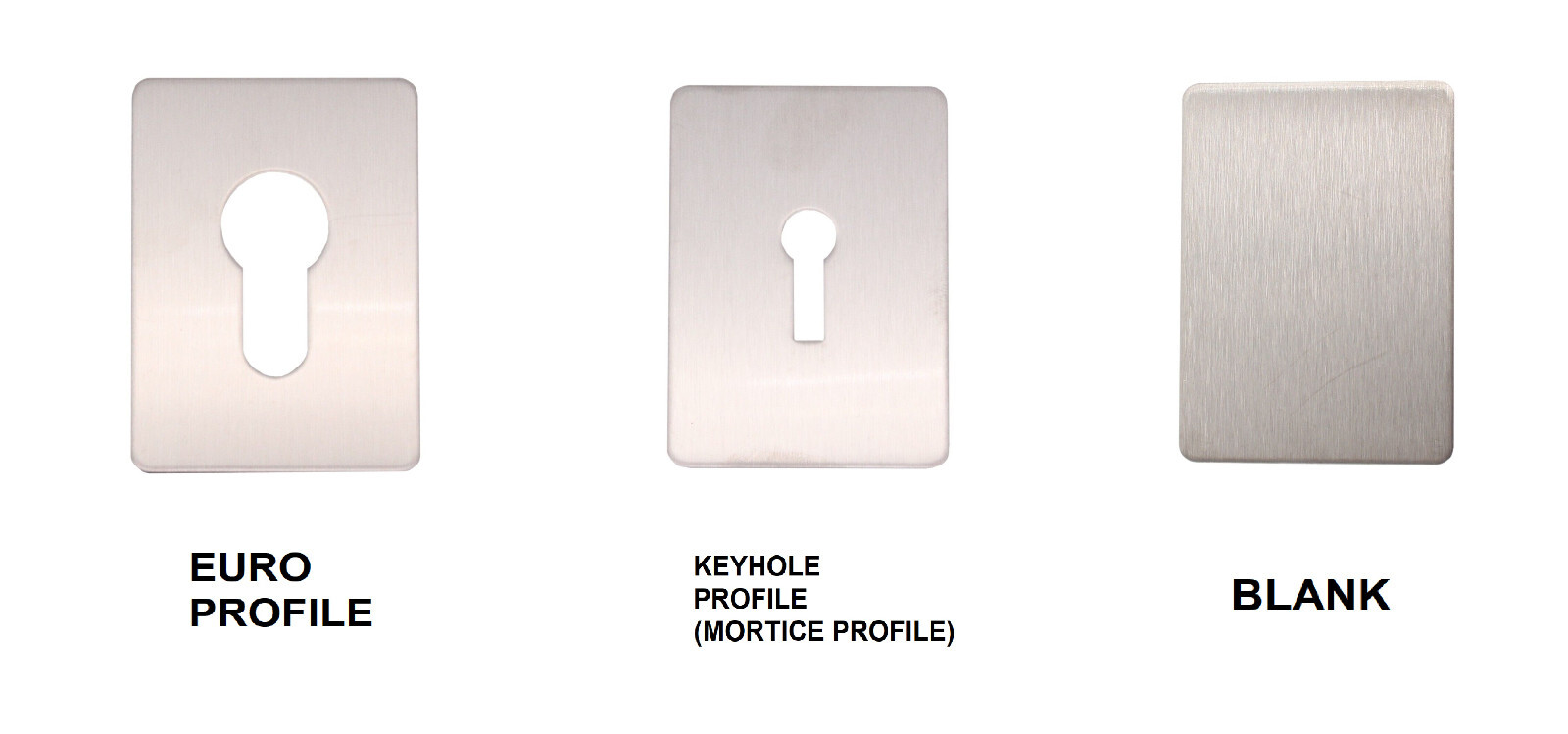 Keyhole Key Hole Plate Cover Repair Escutcheon Euro Mortice Stick On or ...