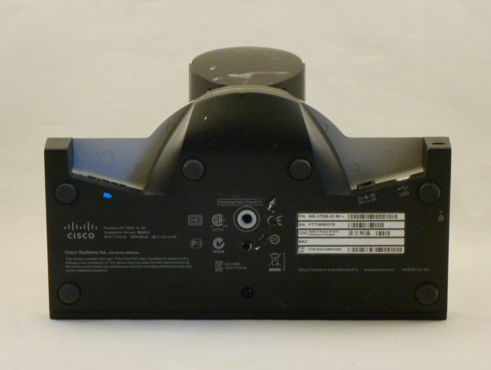 Cisco TTC8-05 TelePresence Precision HD Camera – 1080p CTS-PHD1080P4XS2 ...
