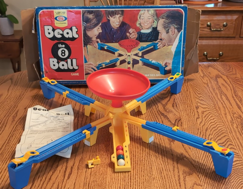 Vintage 1975 Ideal Beat The 8 Ball Family Game- Missing 8 Ball-Game ...