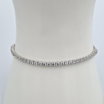 Pandora 925 ALE Sterling Silver Sparkling Slider Bolo Tennis Bracelet ...