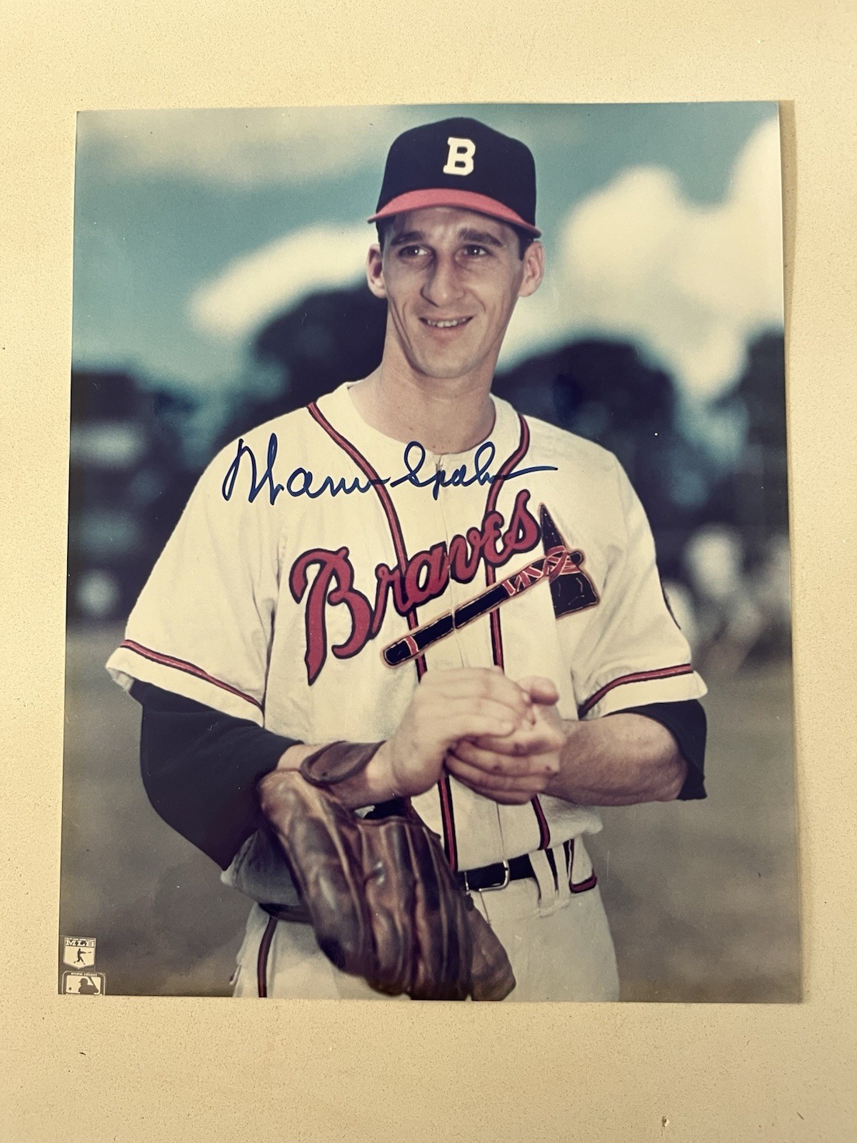 Warren Spahn Autographed Photo 8x10 Signed MLB Baseball Boston Braves ...