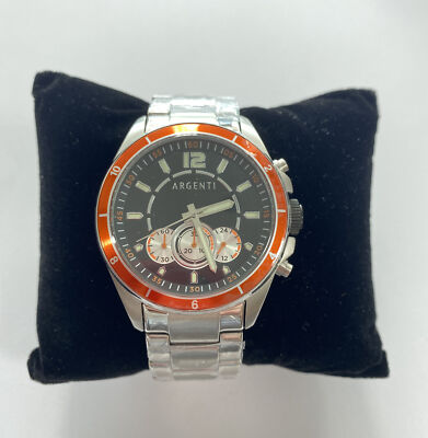 ARGENTI CHRONOGRAPH STAINLESS STEEL MEN'S WATCH | eBay