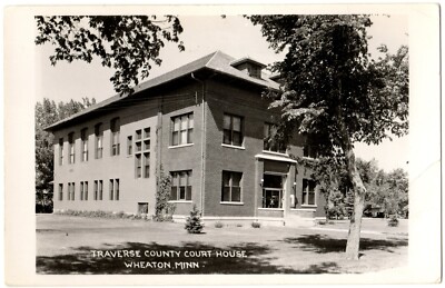 WHEATON, MN - RPPC Traverse County Court House Minnesota Real Photo ...