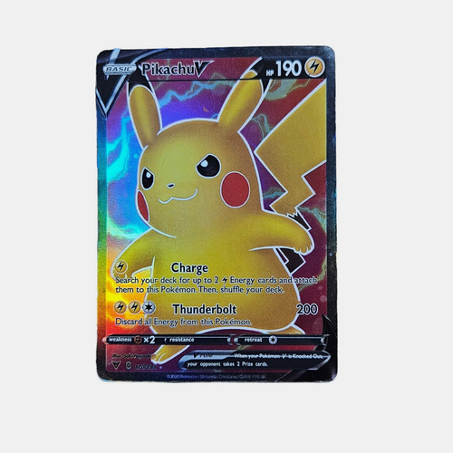 2020 Pokemon SWSH Vivid Voltage FA Pikachu V 170/185 PSA 10 Game Freak ...