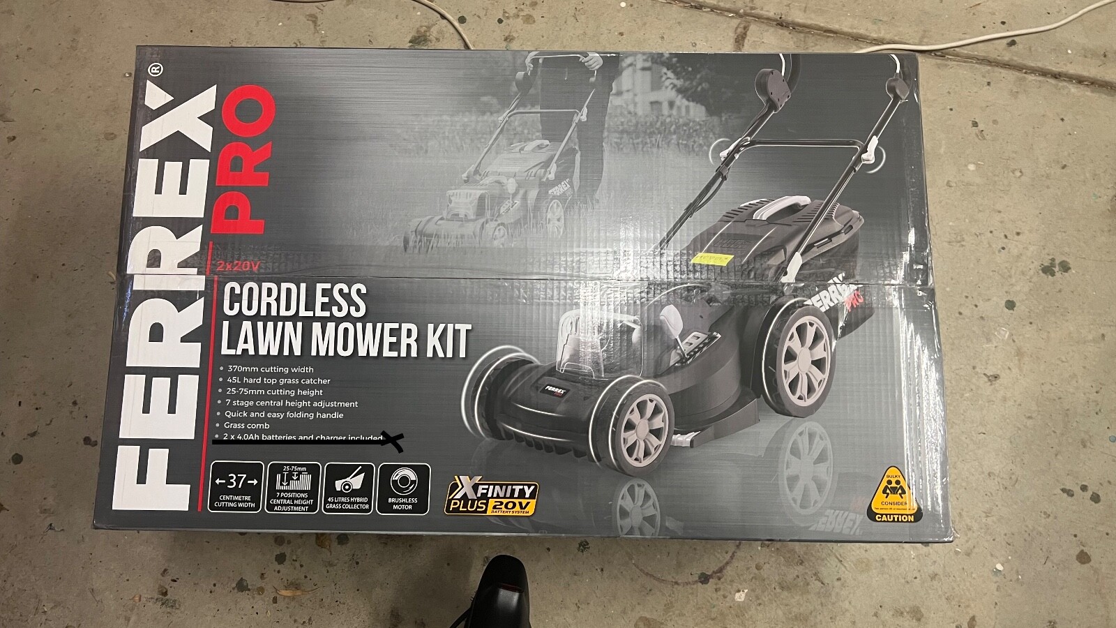Ferrex Pro 2x20V Cordless Lawn Mower Skin ONLY OPEN NEW | eBay