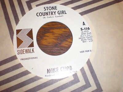 Mike Curb 45 Stone Country Girl SIDEWALK PROMO | eBay
