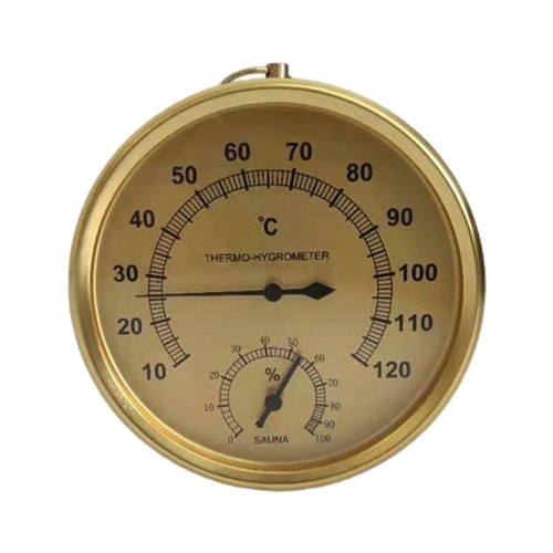 Mini Humidity Gauge No Required for Greenhouse Office Room, Gold | eBay
