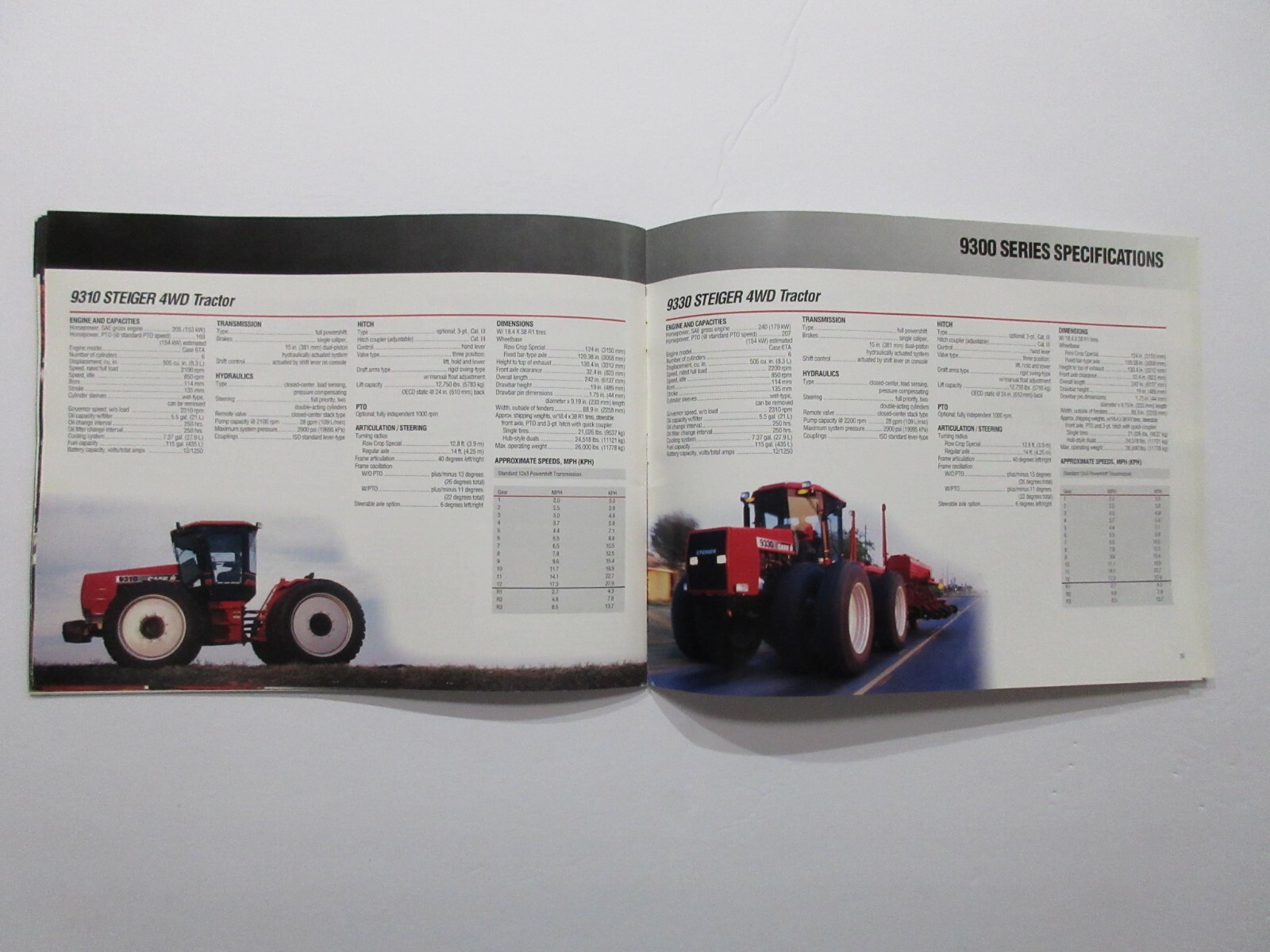 Case IH 9300 Steiger 4WD Tractors, Good Condition, 1996, 44 pages | eBay