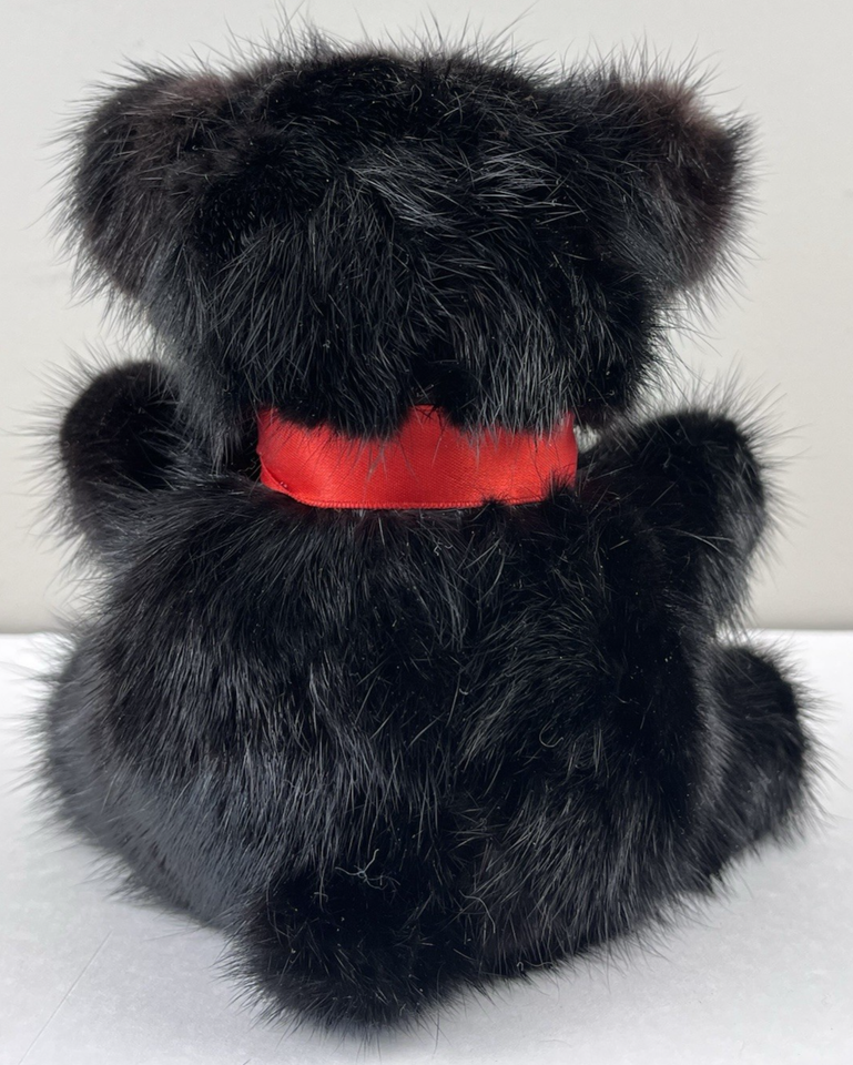Vintage Genuine Mink Fur Teddy Bear Stuffed Animal Plush Toy Rare Bear ...