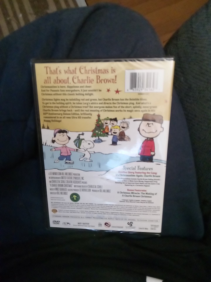 New & Sealed A Charlie Brown Christmas DVD 1965 FS Not Rated 50th ...
