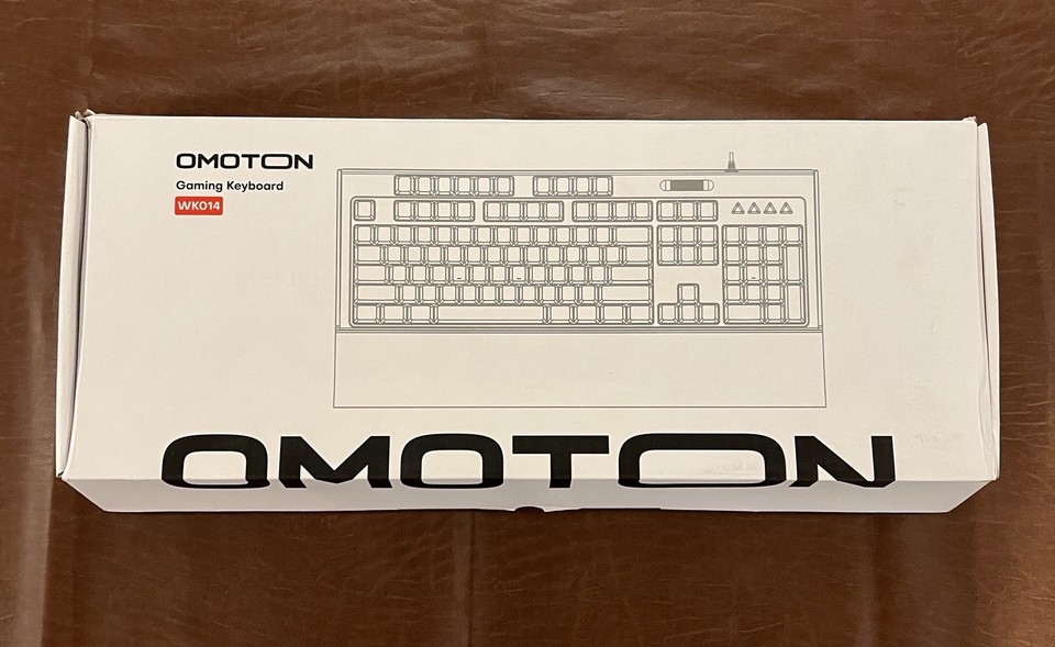 OMOTON Wired Gaming Keyboard with Magnetic Wrist Rest Programmable RGB ...