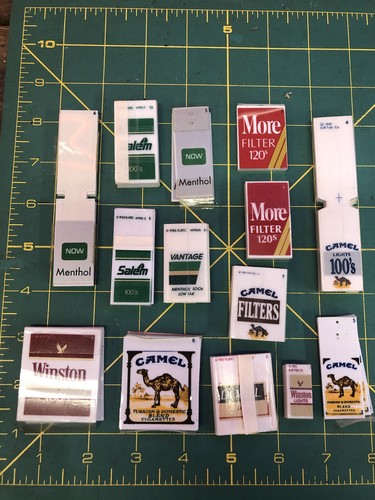 Vintage 1980s Cigarette Vending Machine Labels Tags - Assorted Lot ...