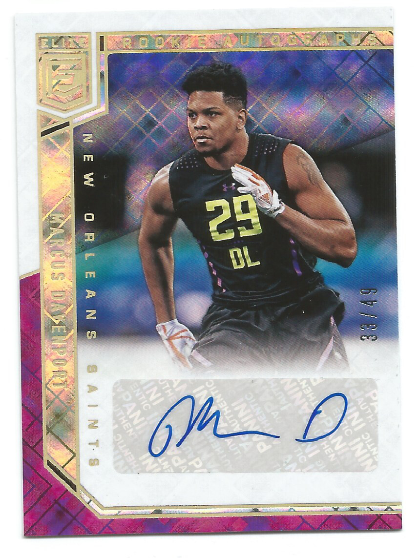 2018 Donruss Elite - Elite Rookie Autographs Purple #RA-MD Marcus ...
