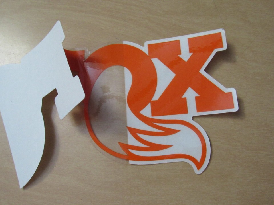 Lot Of 4 FOX Shox Racing STICKER Decal Orange Black & White 6 ...