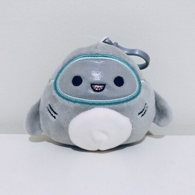 Squishmallows 3.5” GORDON The Shark With Goggles Keychain Clip-On! NWT ...