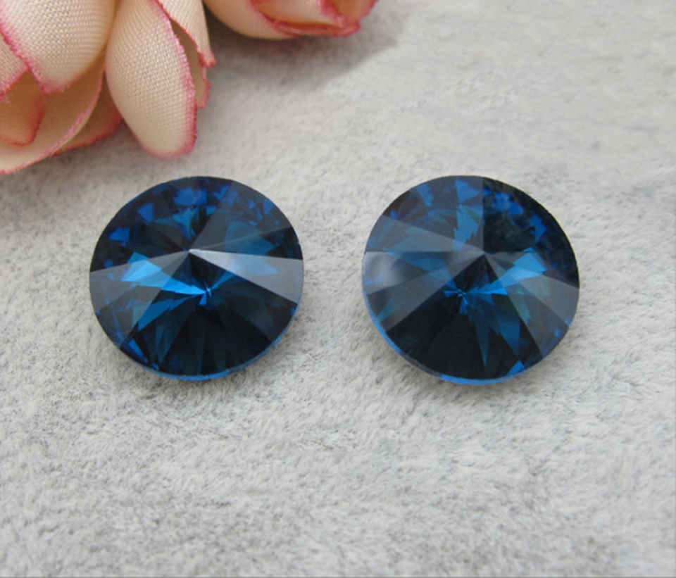 100pcs Glass Crystal Rhinestone Color Rivoli Strass Jewels stones | eBay