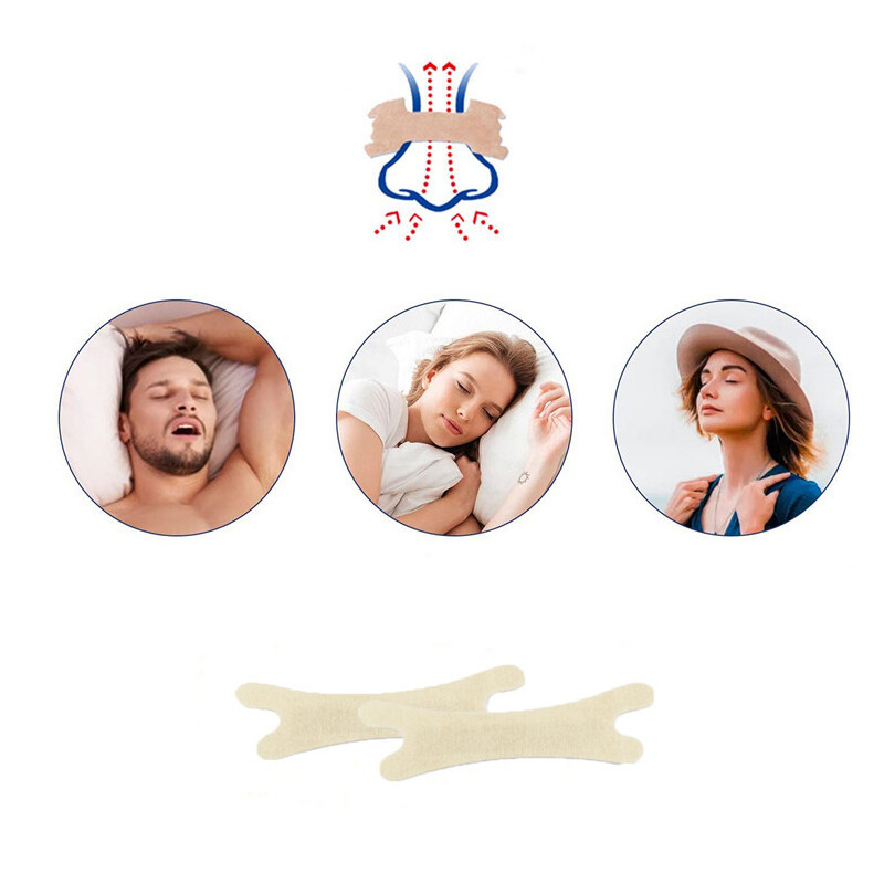 100Pcs Anti Snoring Nasal Strips for Way Help Breathing Reduce Snore ...